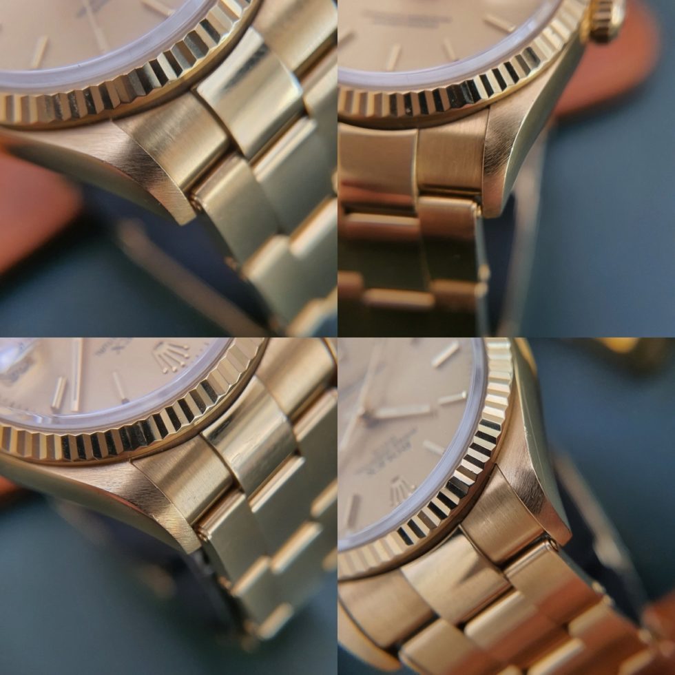 Montre Rolex Oyster Perpetual Date 15238 cadran champagne | Le ...